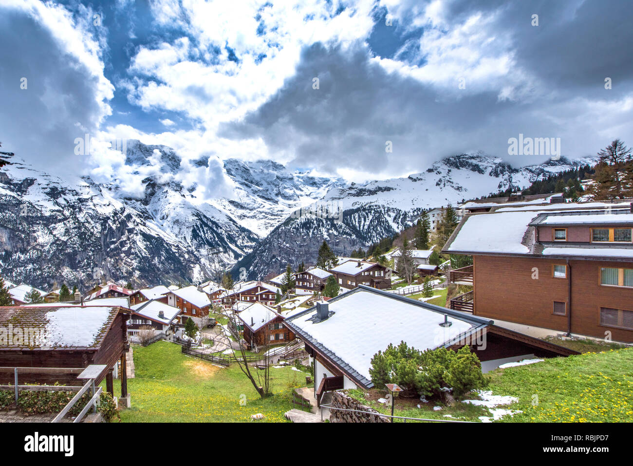 Murren village hi-res stock photography and images - Alamy