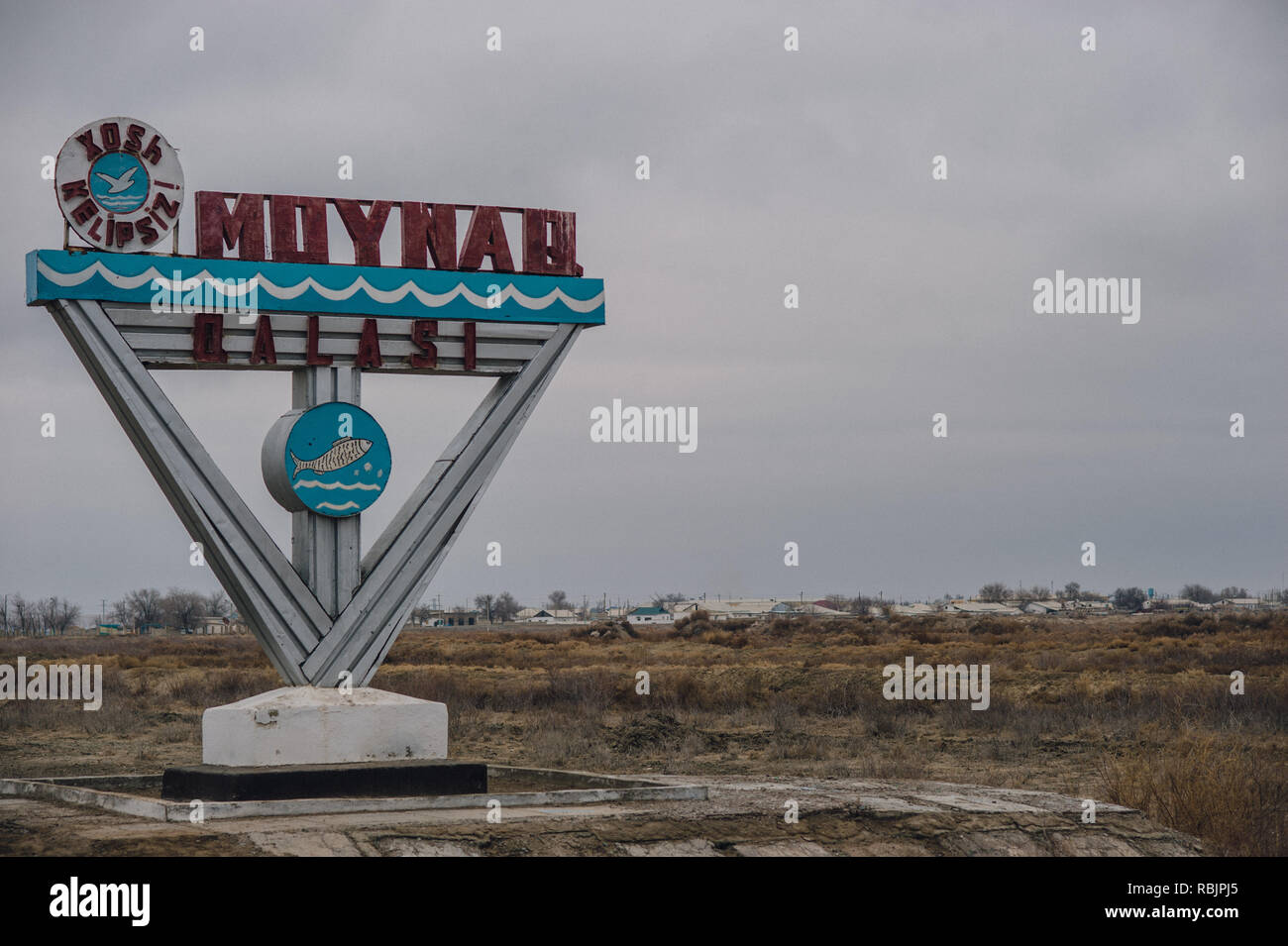 The remote town of Moynaq, Uzbekistanwas once a thriving fishing town ...