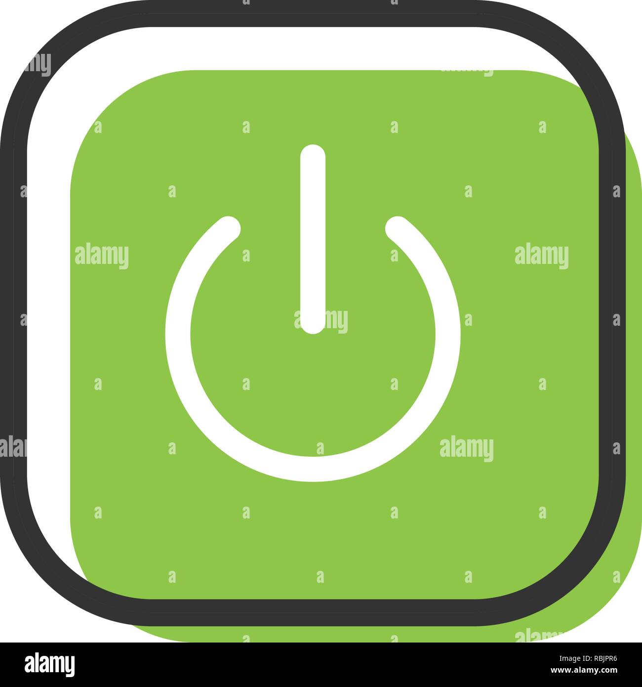 Power on off graphic icon design template isolated Stock Vector Image ...
