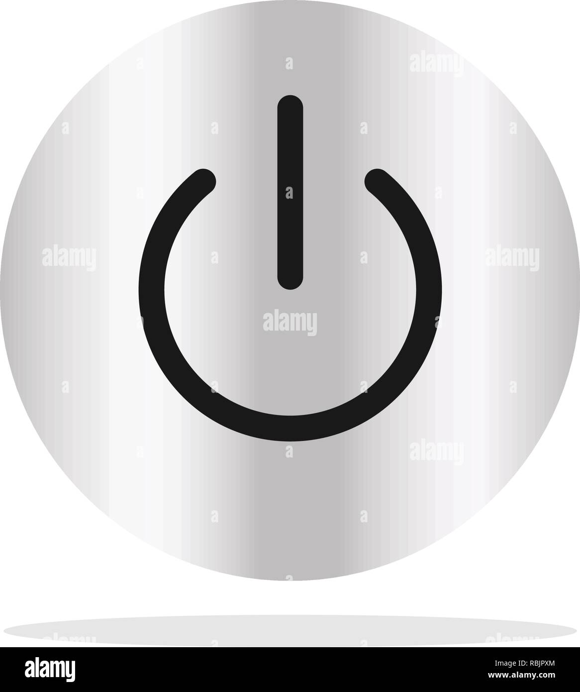 Power on off Stock Vector Images - Alamy