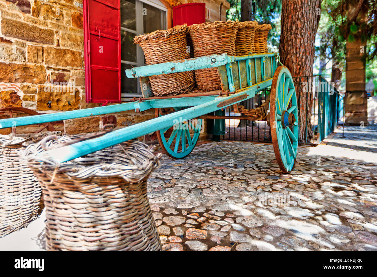 Τhe mansion Citrus of Kampos in Chios island, Greece Stock Photo - Alamy