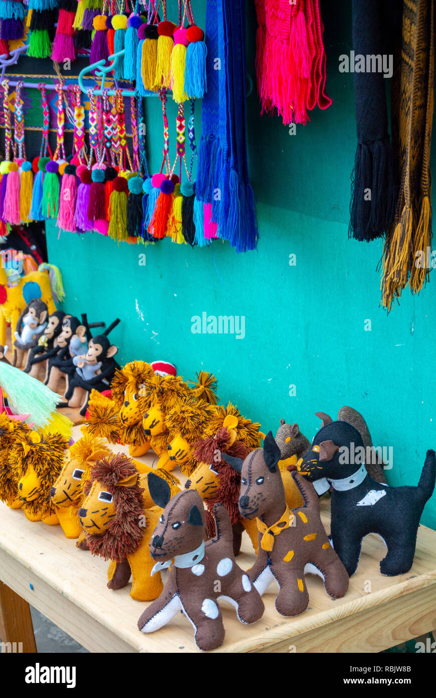 Animalito that is Mexican hand crafted stuffed animal at a Souvenir ...