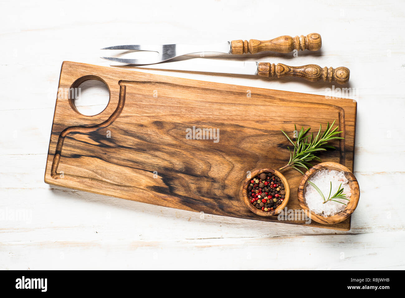 Food cooking background on white top view Stock Photo - Alamy