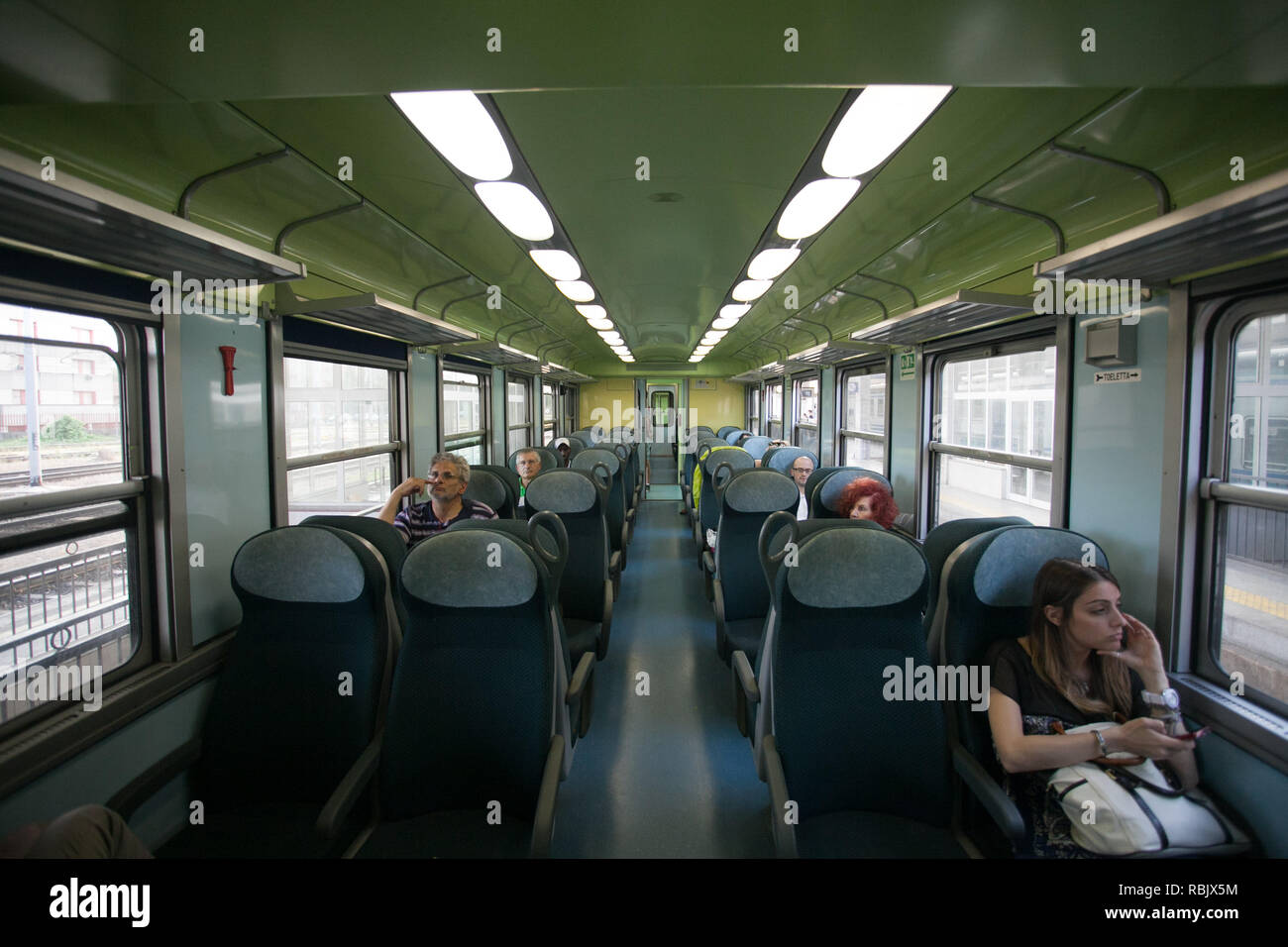 July 4, 2013. Italy. City of Bergamo. The interior of the regional ...