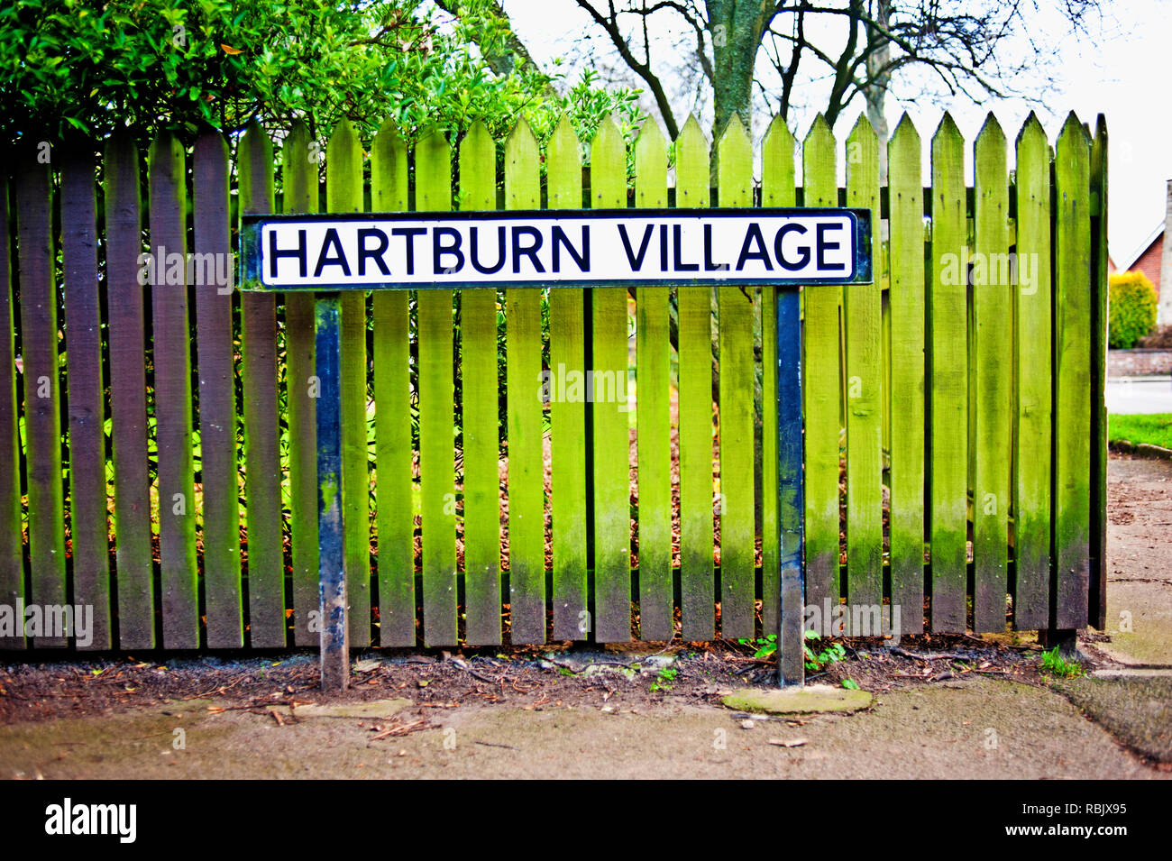 Hartburn village sign hi-res stock photography and images - Alamy