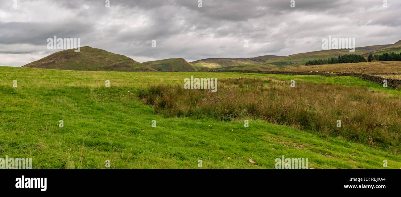 North Pennines landscape on the way between Dufton and High Cup Nick in ...