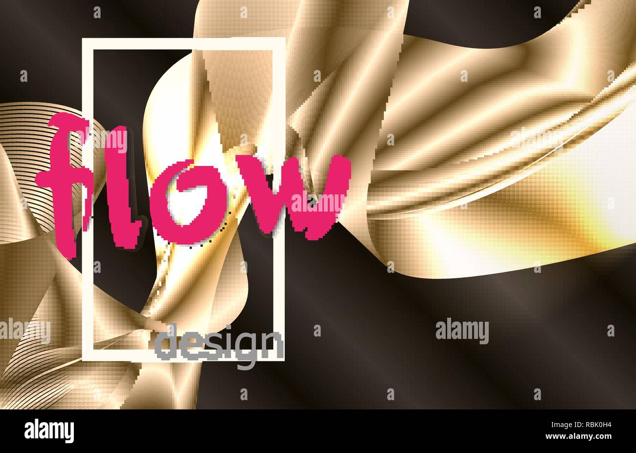 Flow shapes design. Liquid wave background. Abstract 3d flow shape ...