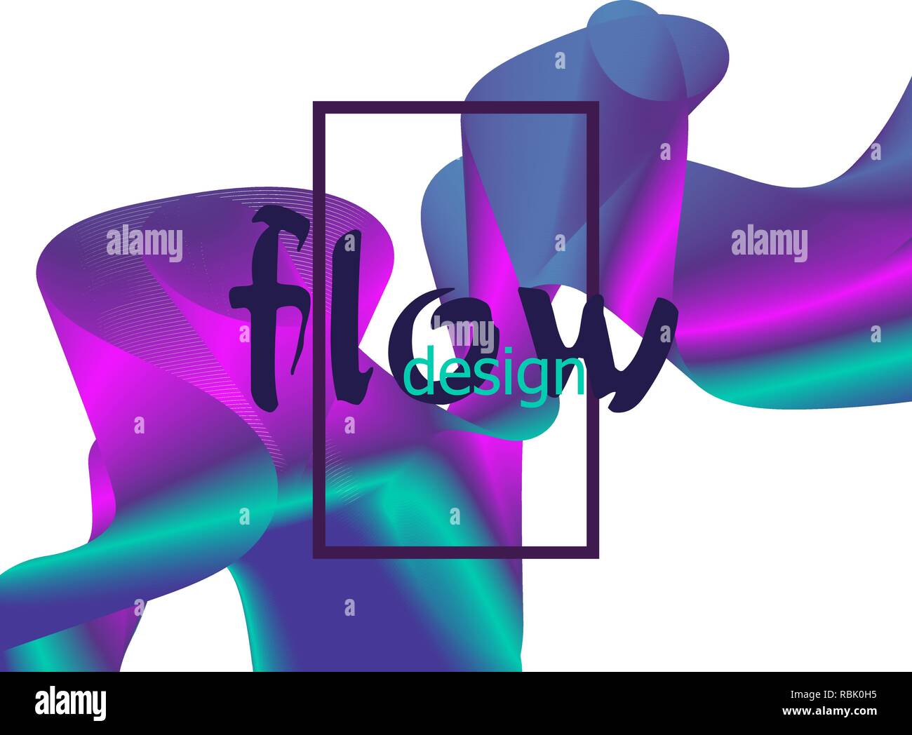 Flow shapes design. Liquid wave background. Abstract 3d flow shape ...