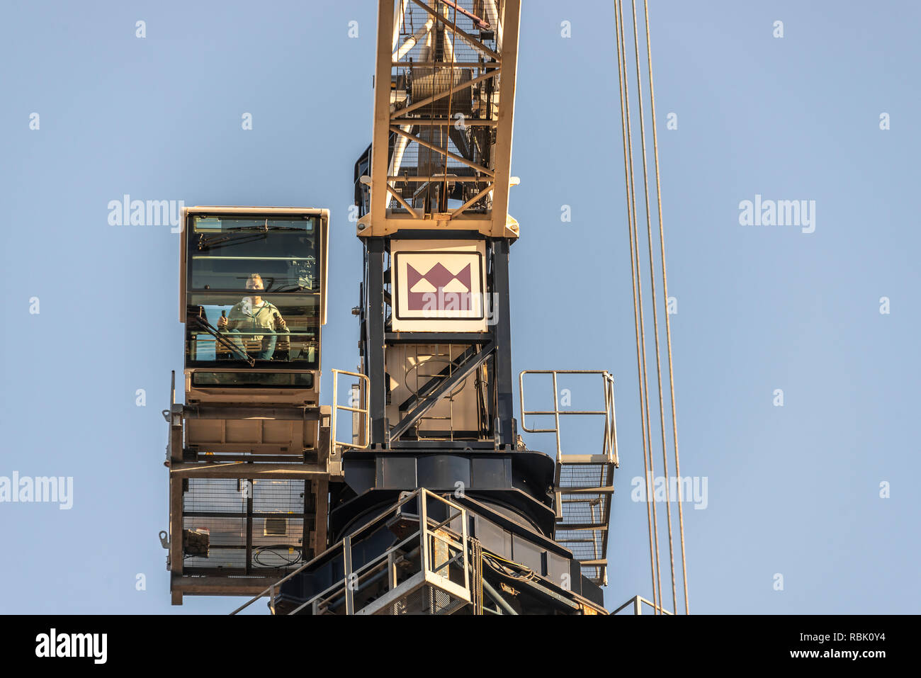 Crane operator cabin hi-res stock photography and images - Alamy