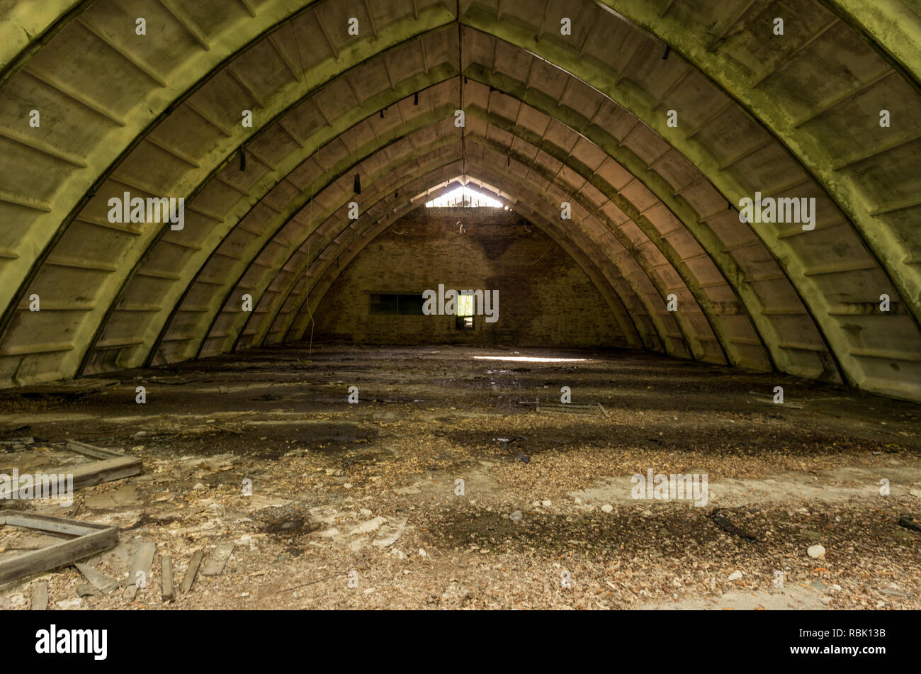 Arched window in attic hi-res stock photography and images - Alamy