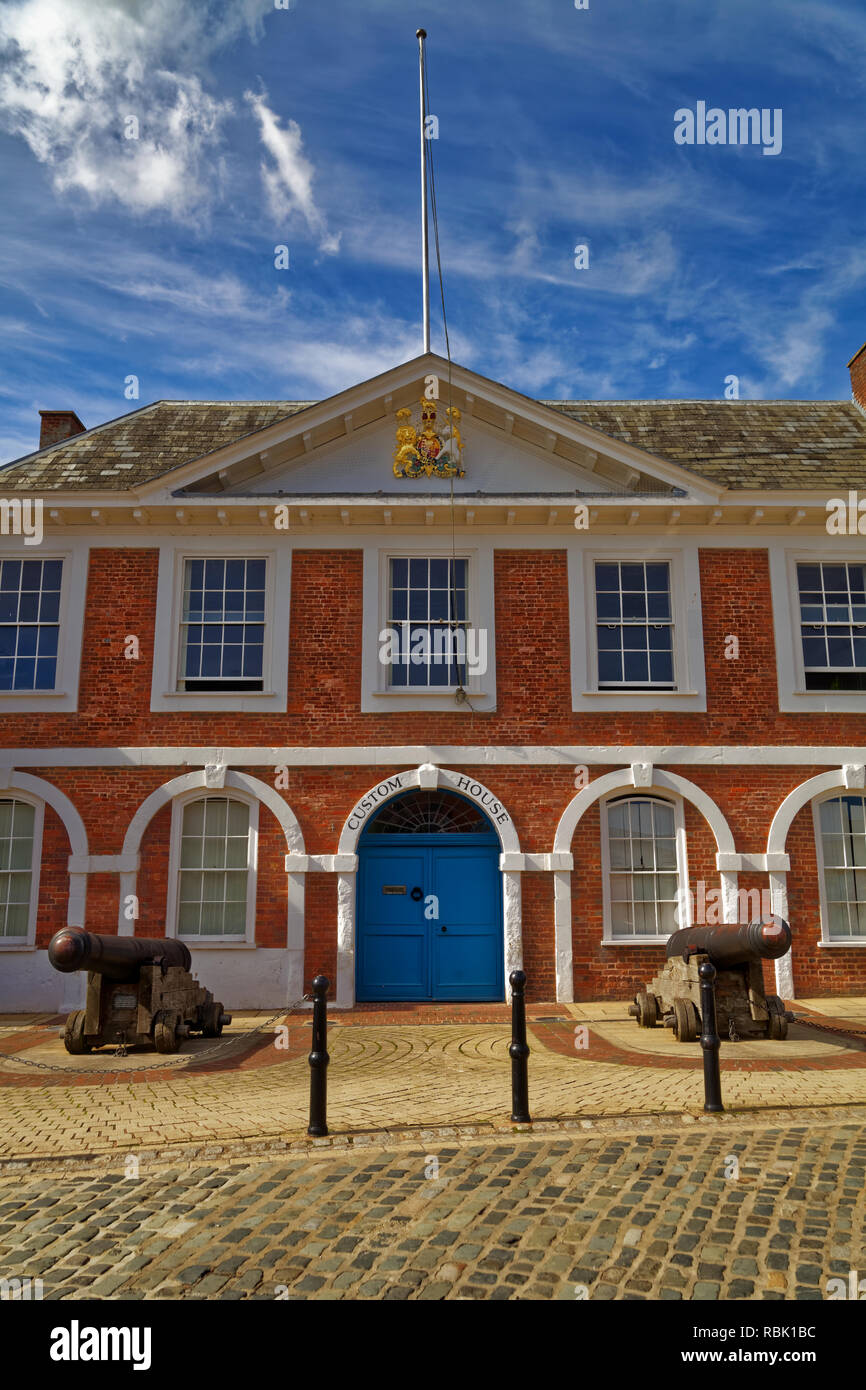 The old Custom House in Exeter, Devon, England, was built in 160 and ...