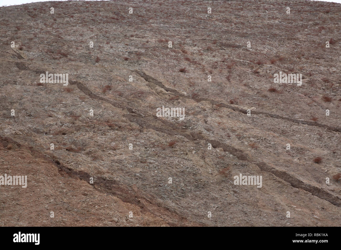 Cracks in the dry desert ground in California Stock Photo - Alamy