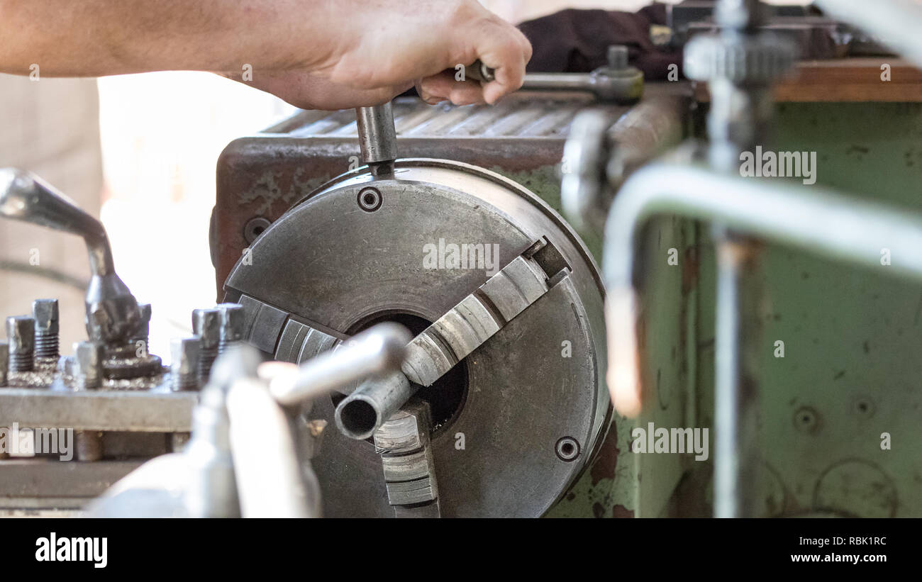 Hand lathe machine hi-res stock photography and images - Alamy