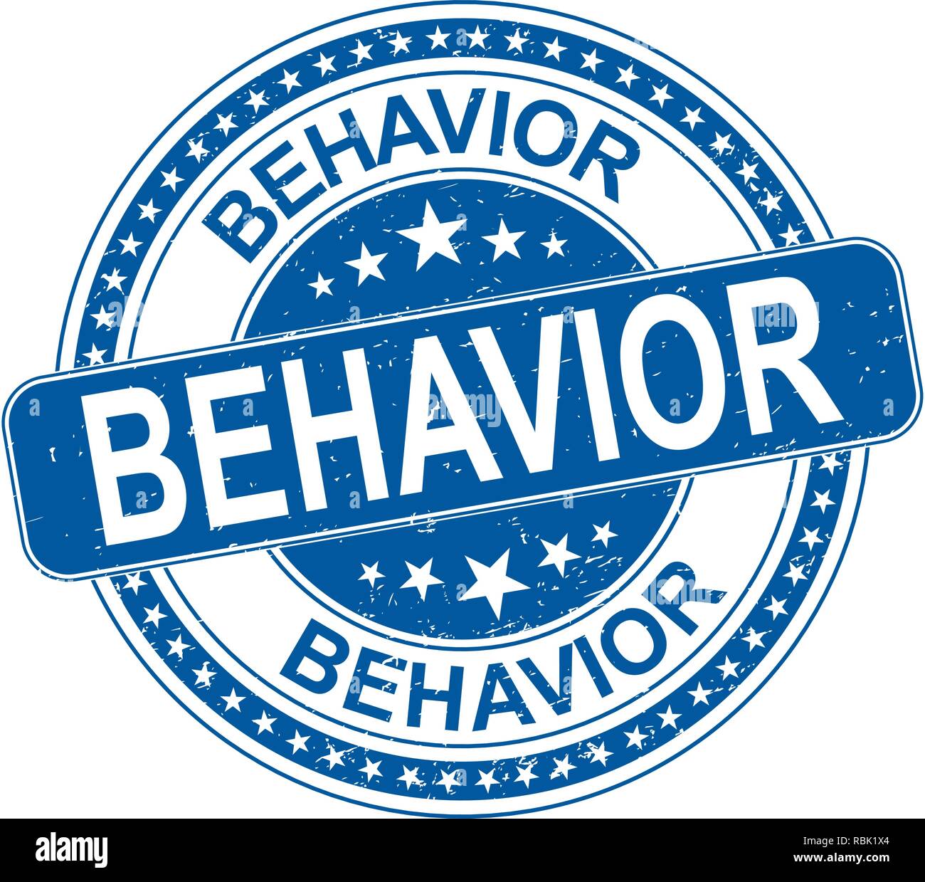 round blue rubber stamp on white background Stock Vector Image & Art ...