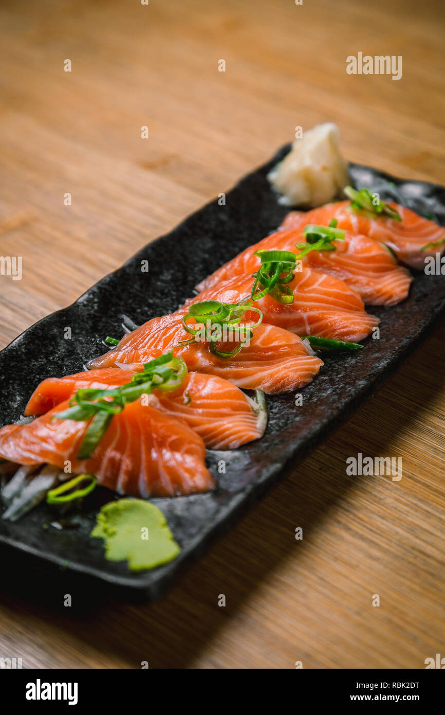 Organic and sustainable food from fancy japanese restaurant, sushi ...