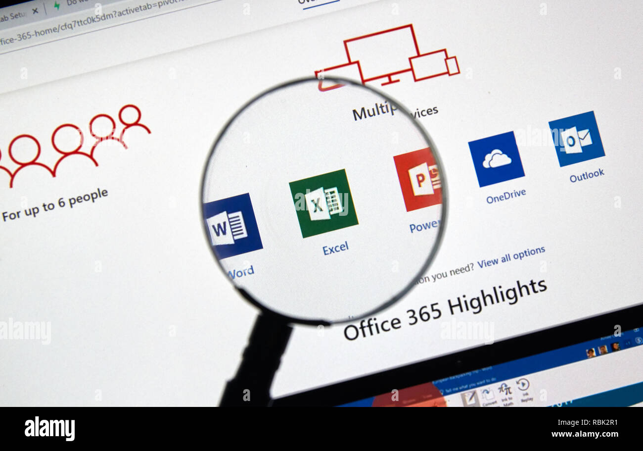 Microsoft office 365 background hi-res stock photography and images - Alamy