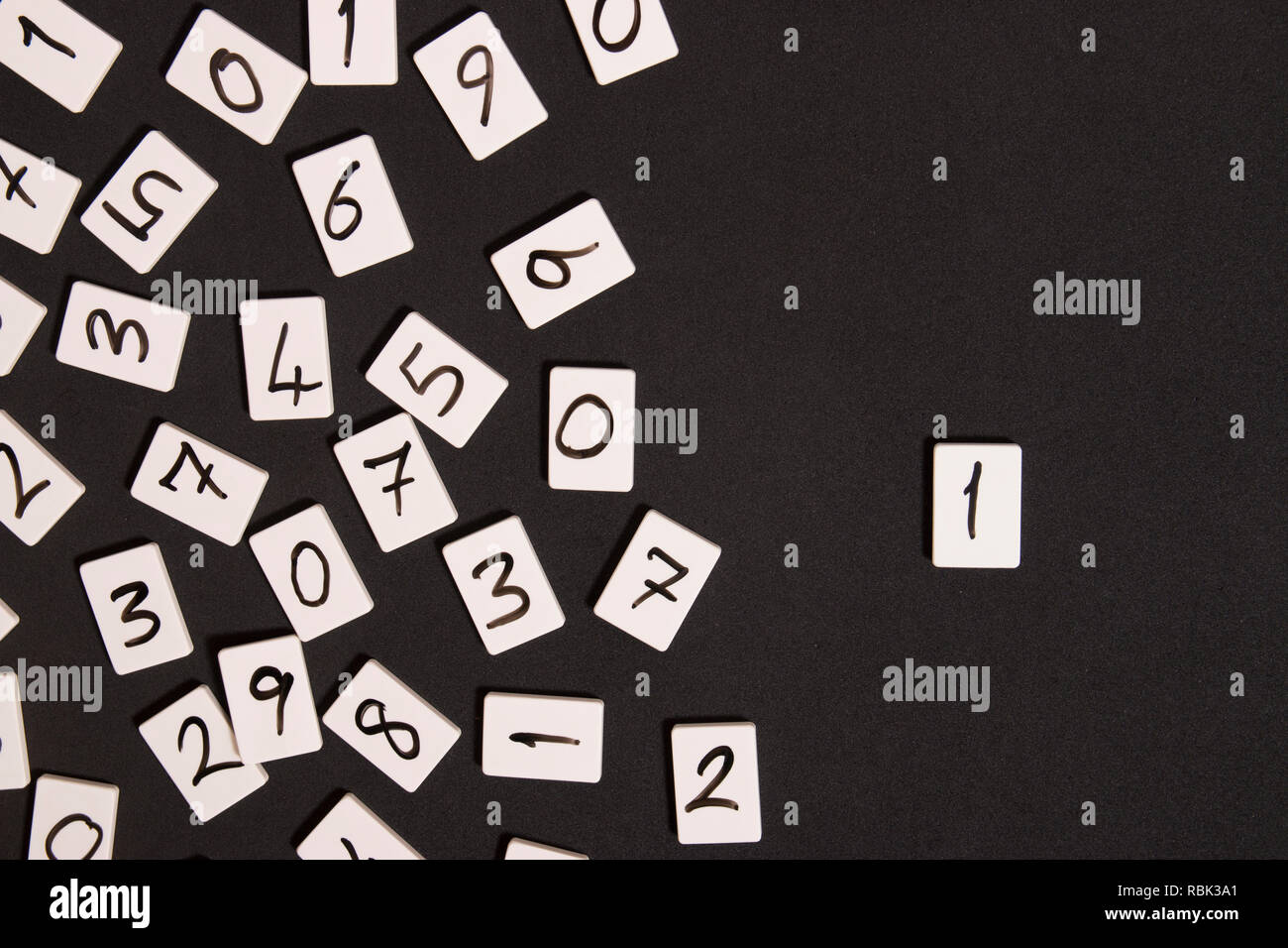 number one and number stack Stock Photo - Alamy