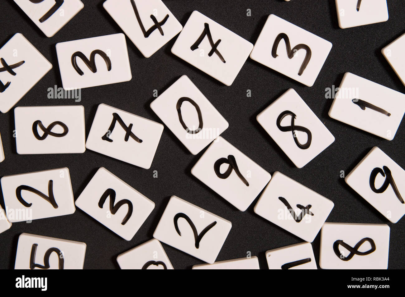 mathematic background and number block Stock Photo - Alamy