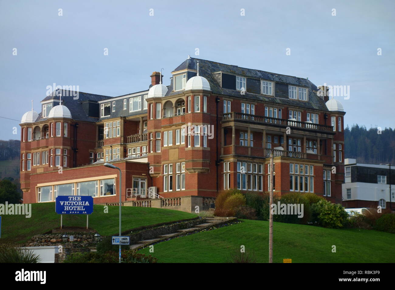 Victoria hotel, East Devon, England, UK Stock Photo - Alamy