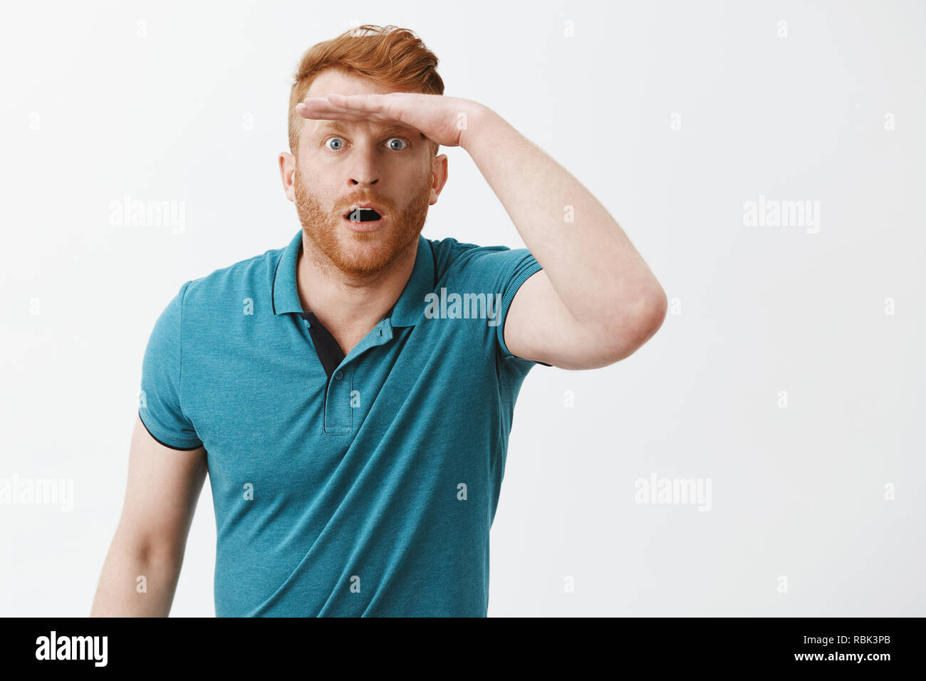 Man staring into distance hi-res stock photography and images - Alamy