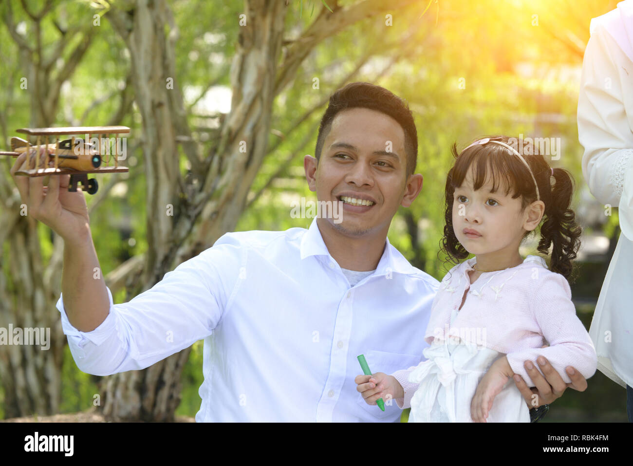 malay muslim father and daughter Stock Photo - Alamy