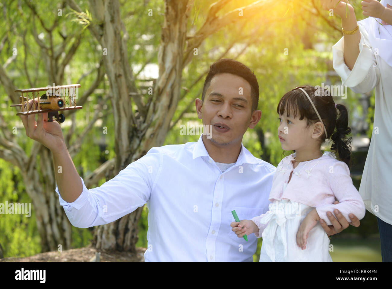 malay muslim father and daughter Stock Photo - Alamy