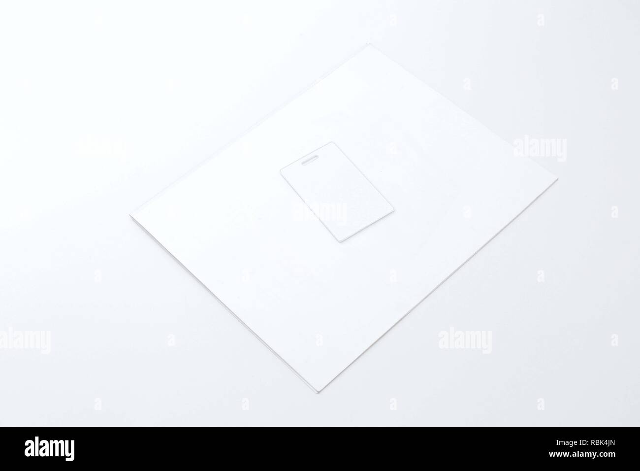 Portrait of tag card and magazine cover. Isolated on the white ...