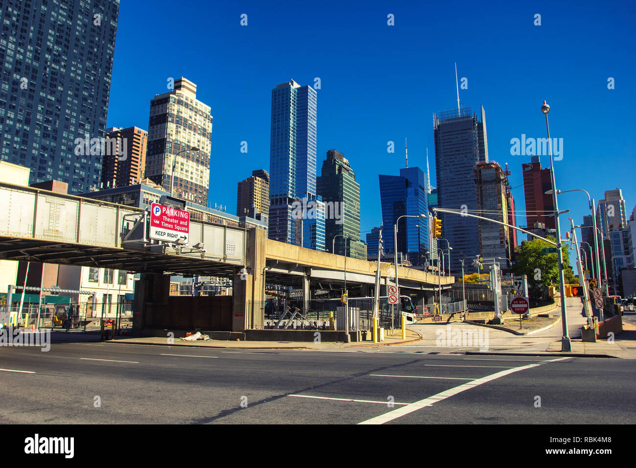 Chelsea district skyscrapers view, Manhattan, New York Stock Photo - Alamy