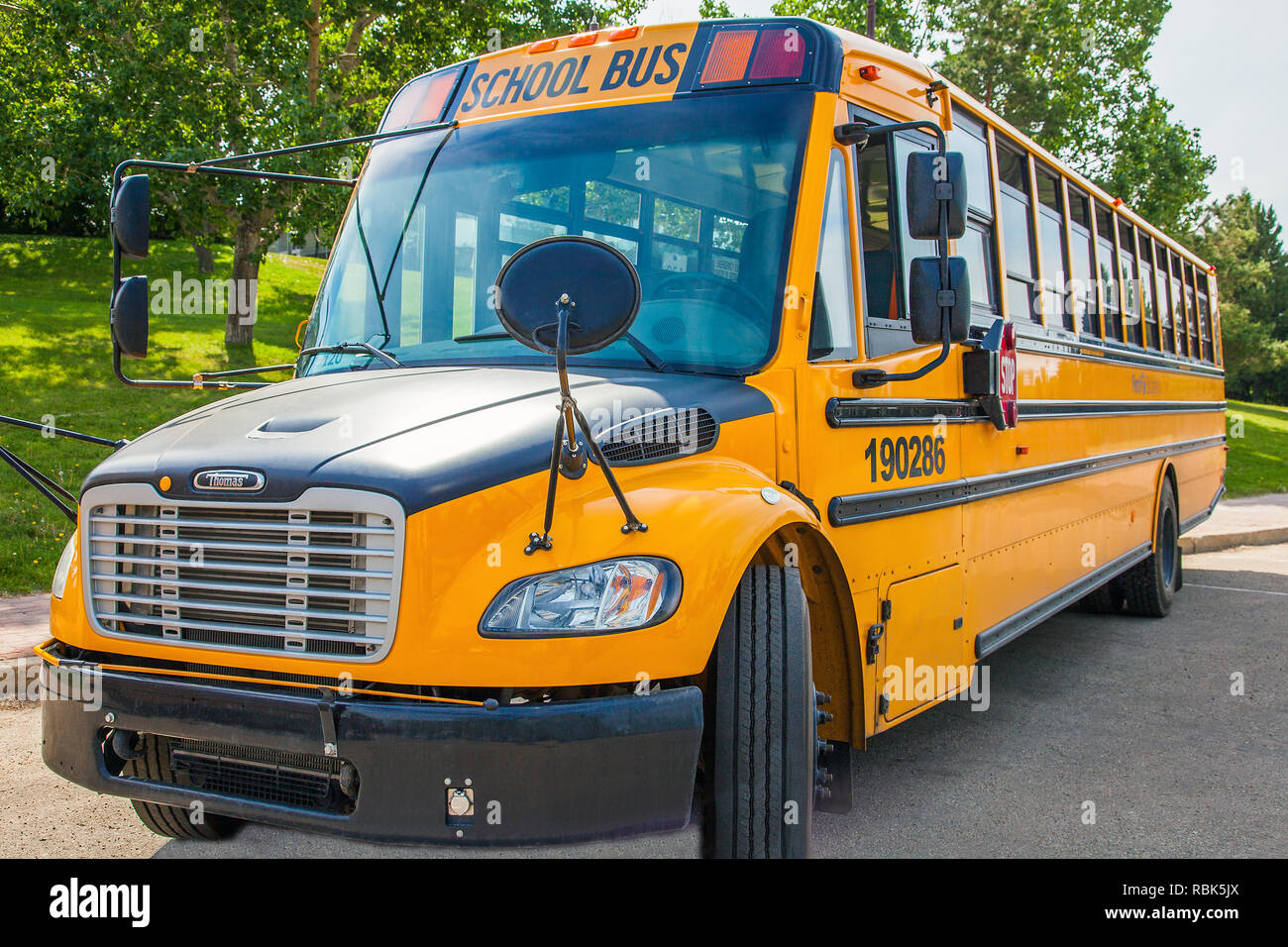 Rear view mirror bus hi-res stock photography and images - Alamy