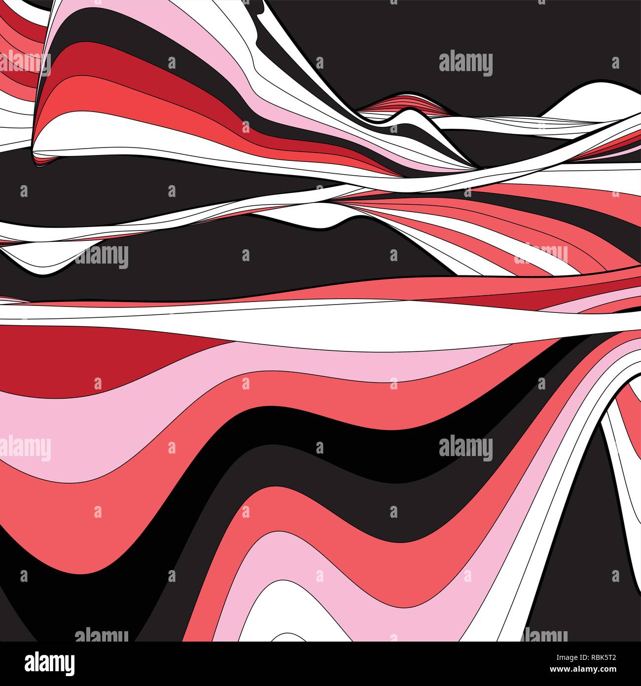 Abstract colored background with wavy elements Stock Vector Image & Art ...