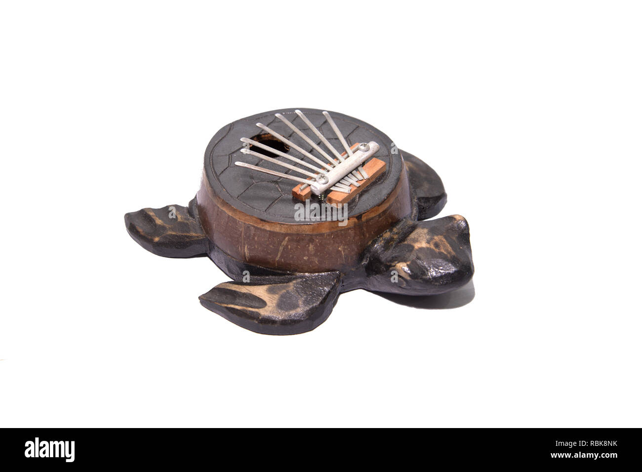 Musical instrument Kalimba. Close-up. Isolated on white background ...