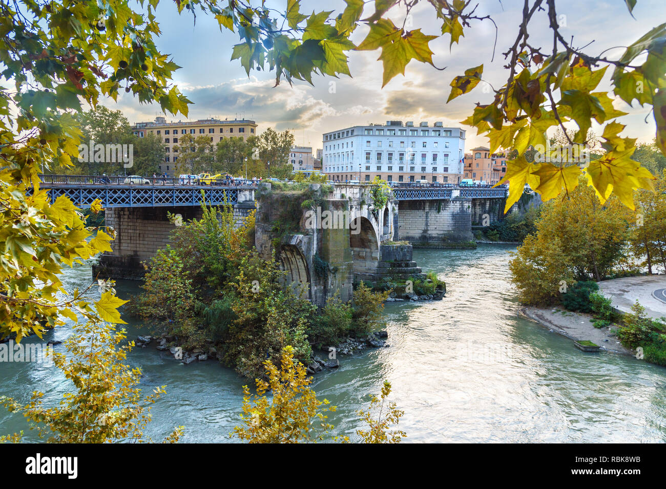 Pons Aemilius or Ponte Rotto, is the oldest Roman stone bridge in Rome ...