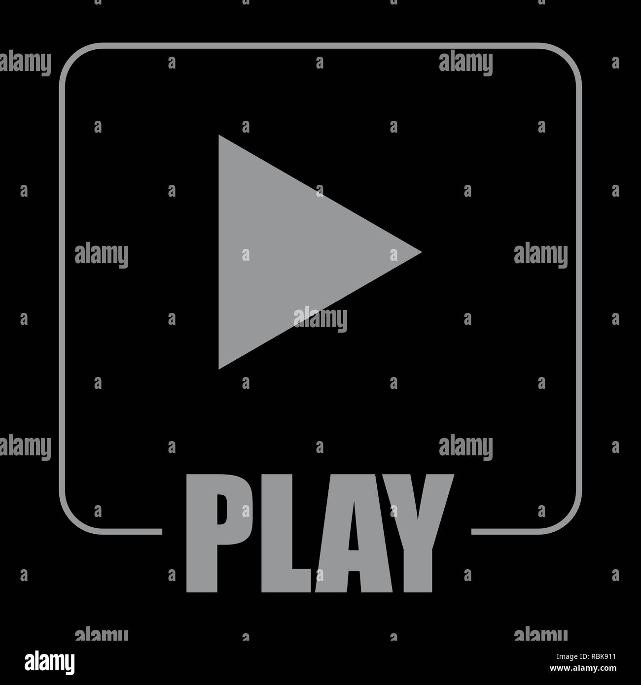 Symbol of a television screen Stock Vector Images - Alamy