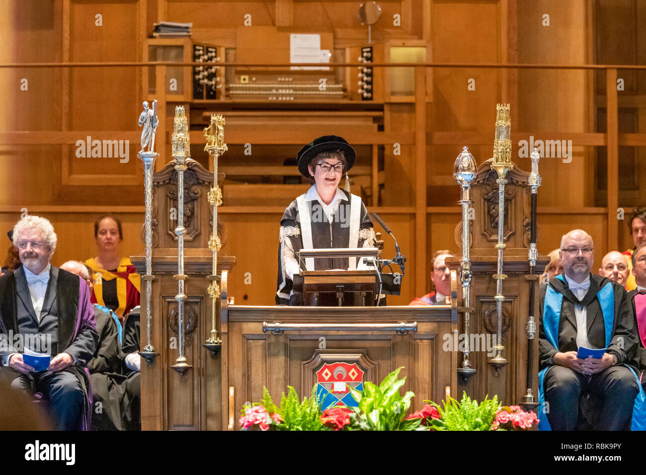 Principal and Vice-Chancellor Professor Sally Mapstone presiding over ...