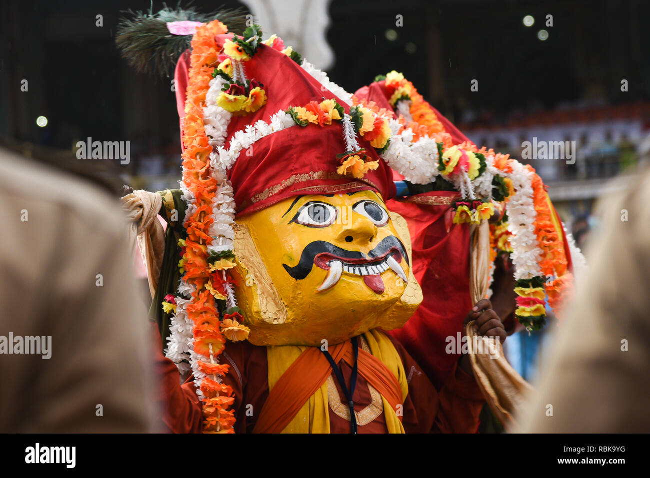Celebration or dasara festival procession at the mysore palace hi-res ...
