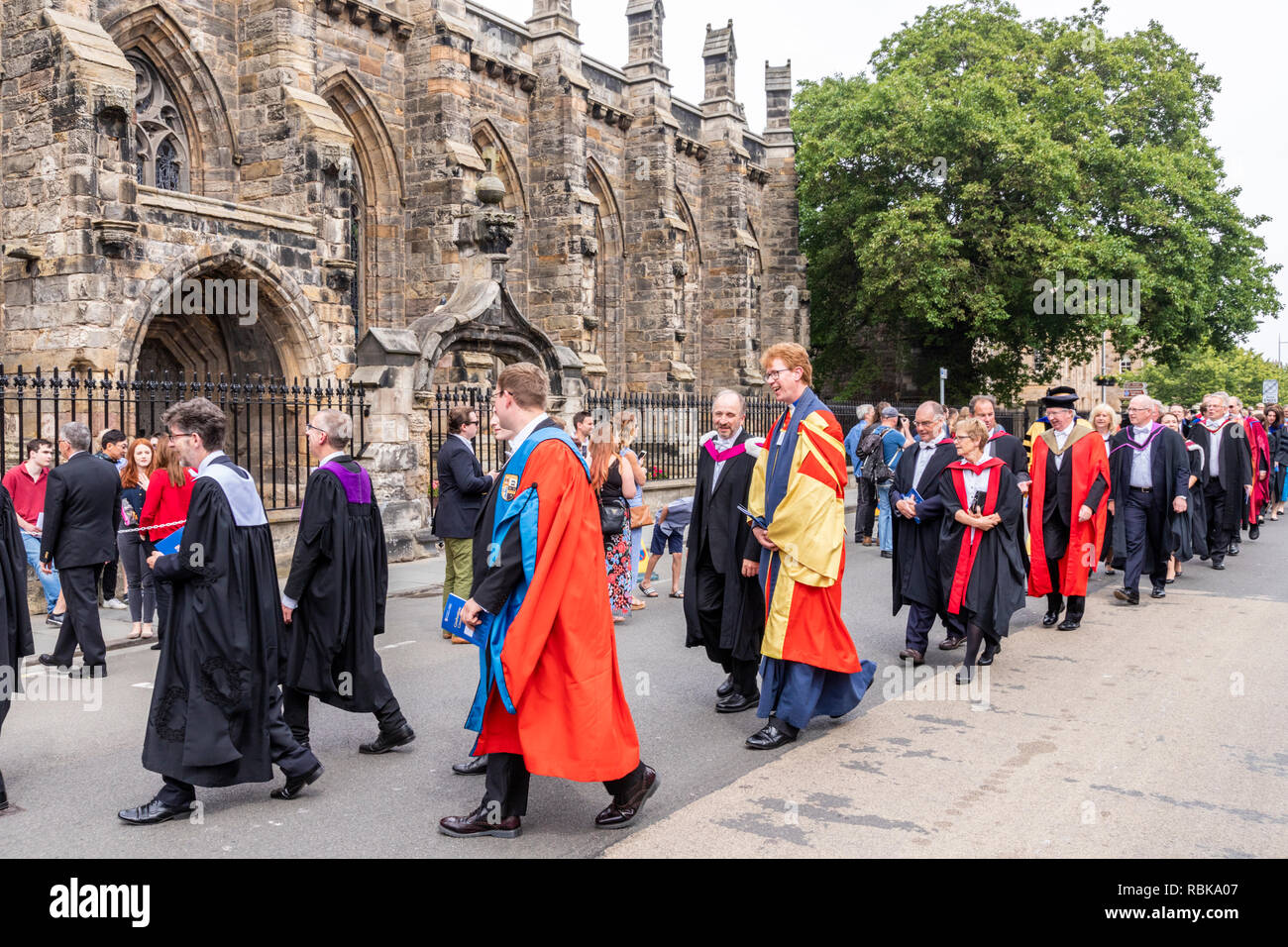 Dignitaries leading the procession for St Andrews University Graduation ...