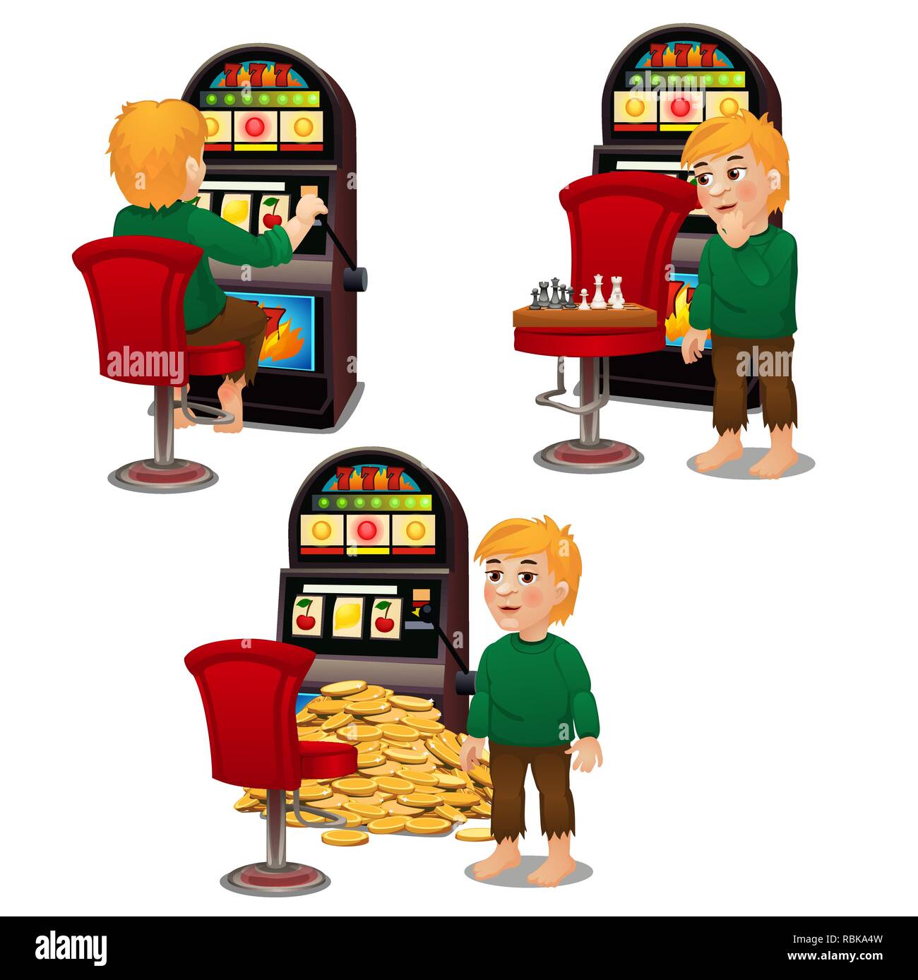 Slot Machine Cartoon Clip Art
