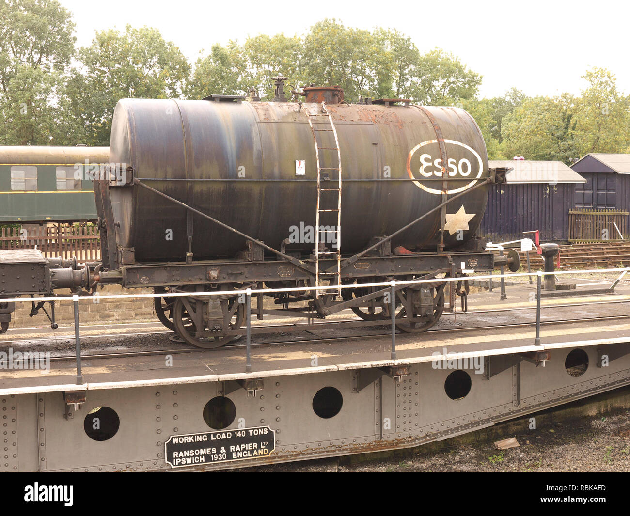 Oil tanker on display at the Nene Valley railway Stock Photo - Alamy