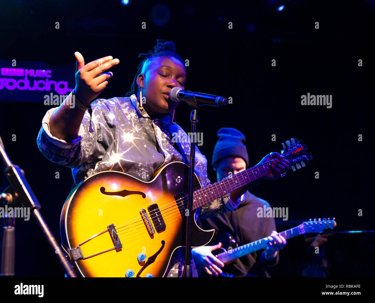 New York, NY - January 9, 2019: Tawiah performs during Winter JazzFest ...
