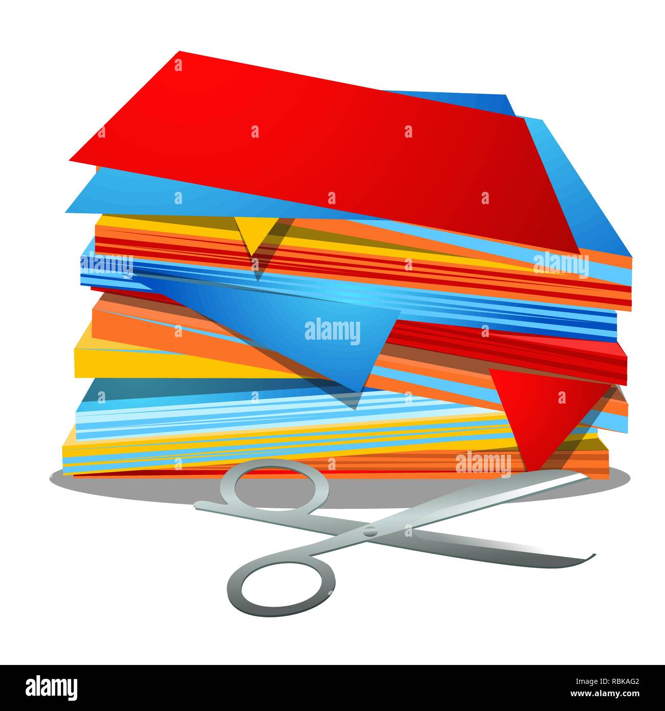 Cartoon Stack Of Paper