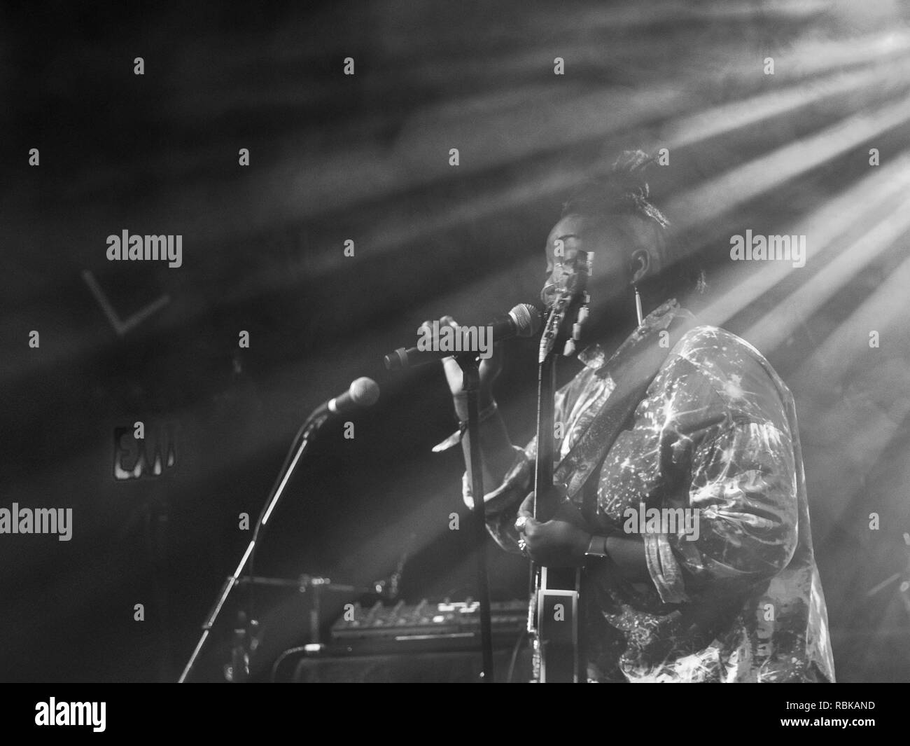 New York, NY - January 9, 2019: Tawiah performs during Winter JazzFest ...