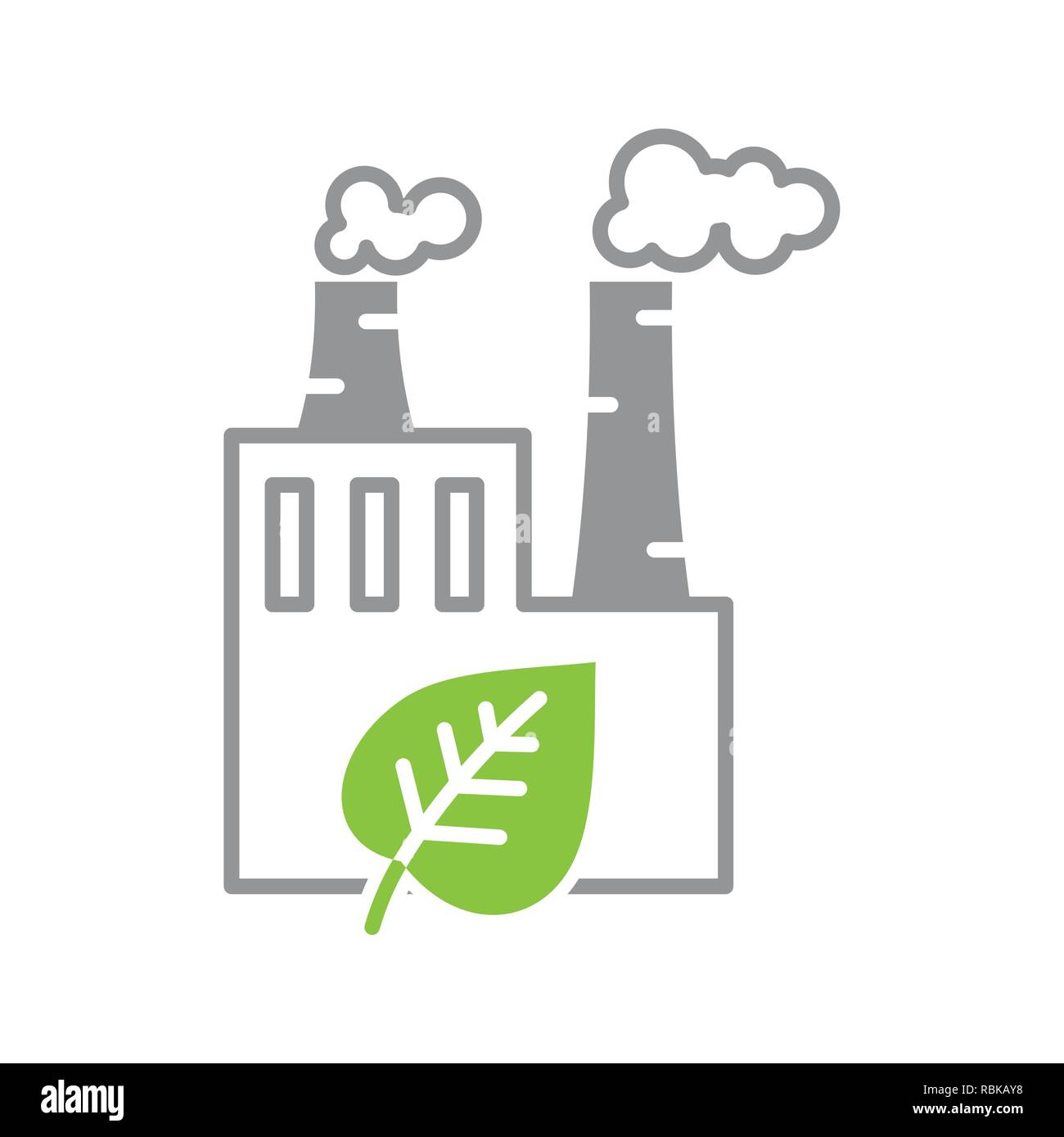 Bio manufacturing icon on white background for graphic and web design ...