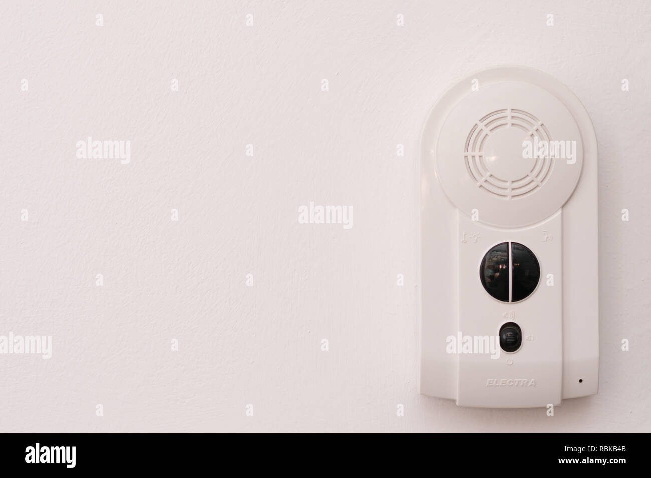 interphone isolated on a white background Stock Photo - Alamy