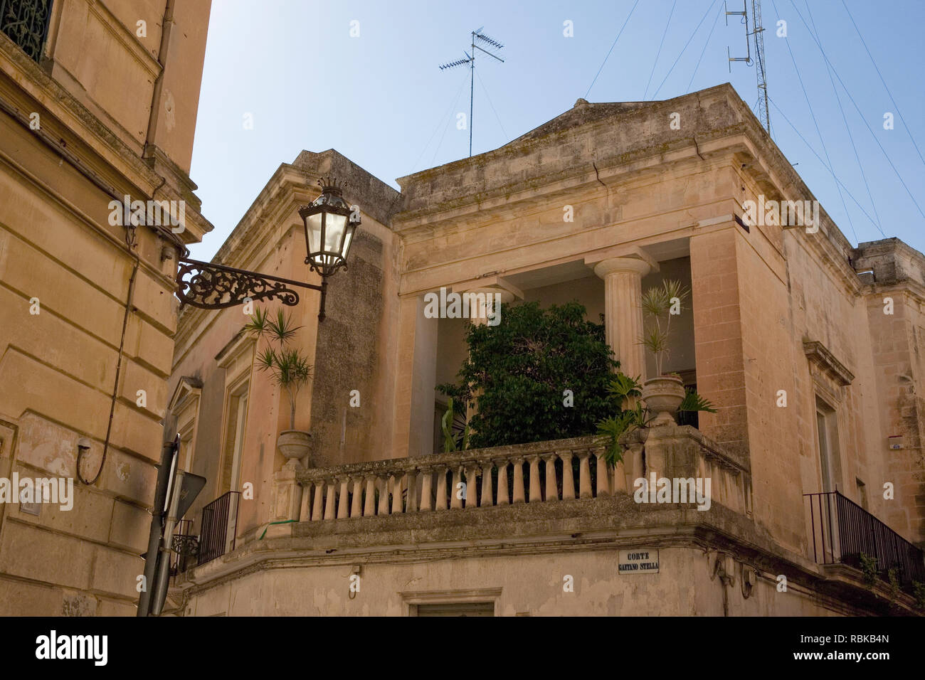 Pretty loggia on the corner of Via Carlo Russi and Corte Gaetano Stella ...