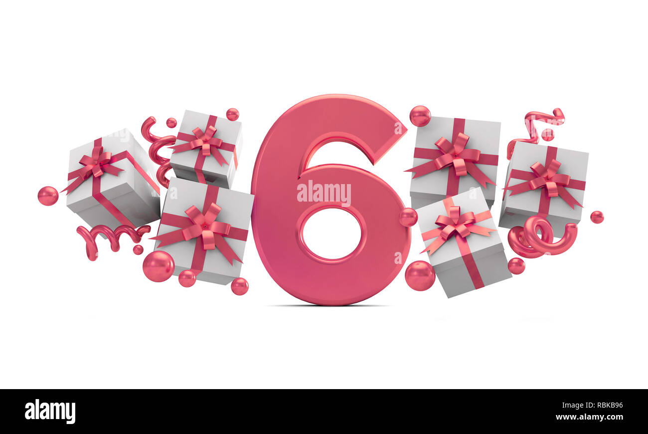 6th annual pink party Cut Out Stock Images & Pictures - Alamy