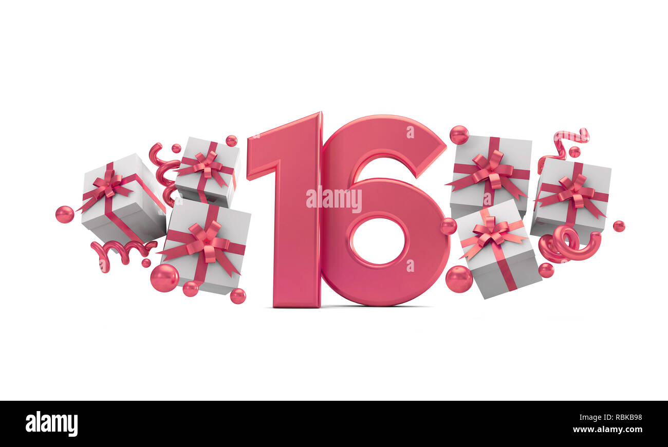 Number 16 Cut Out Stock Images & Pictures - Alamy
