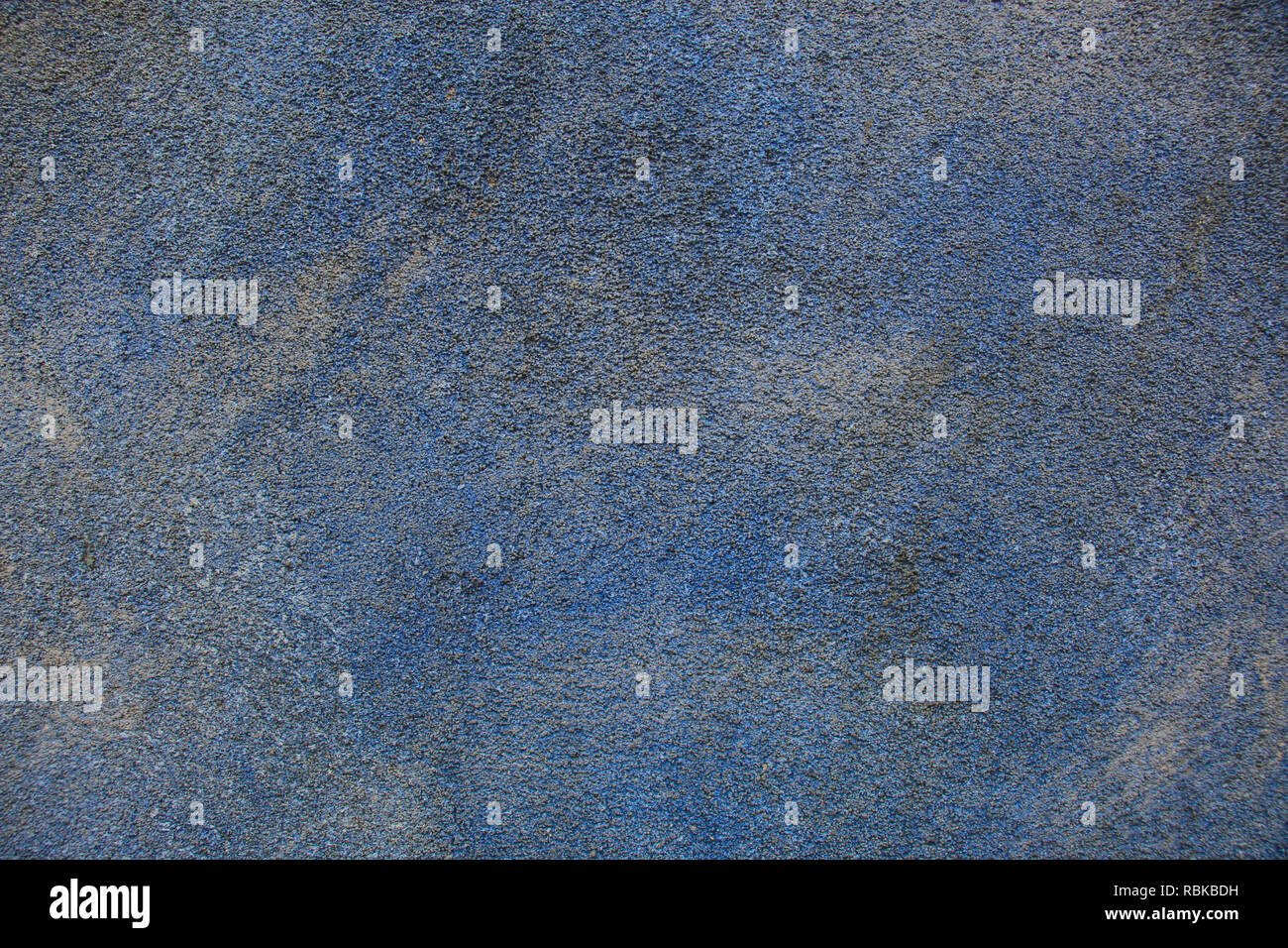 Texture of the blue plaster on the wall Stock Photo - Alamy