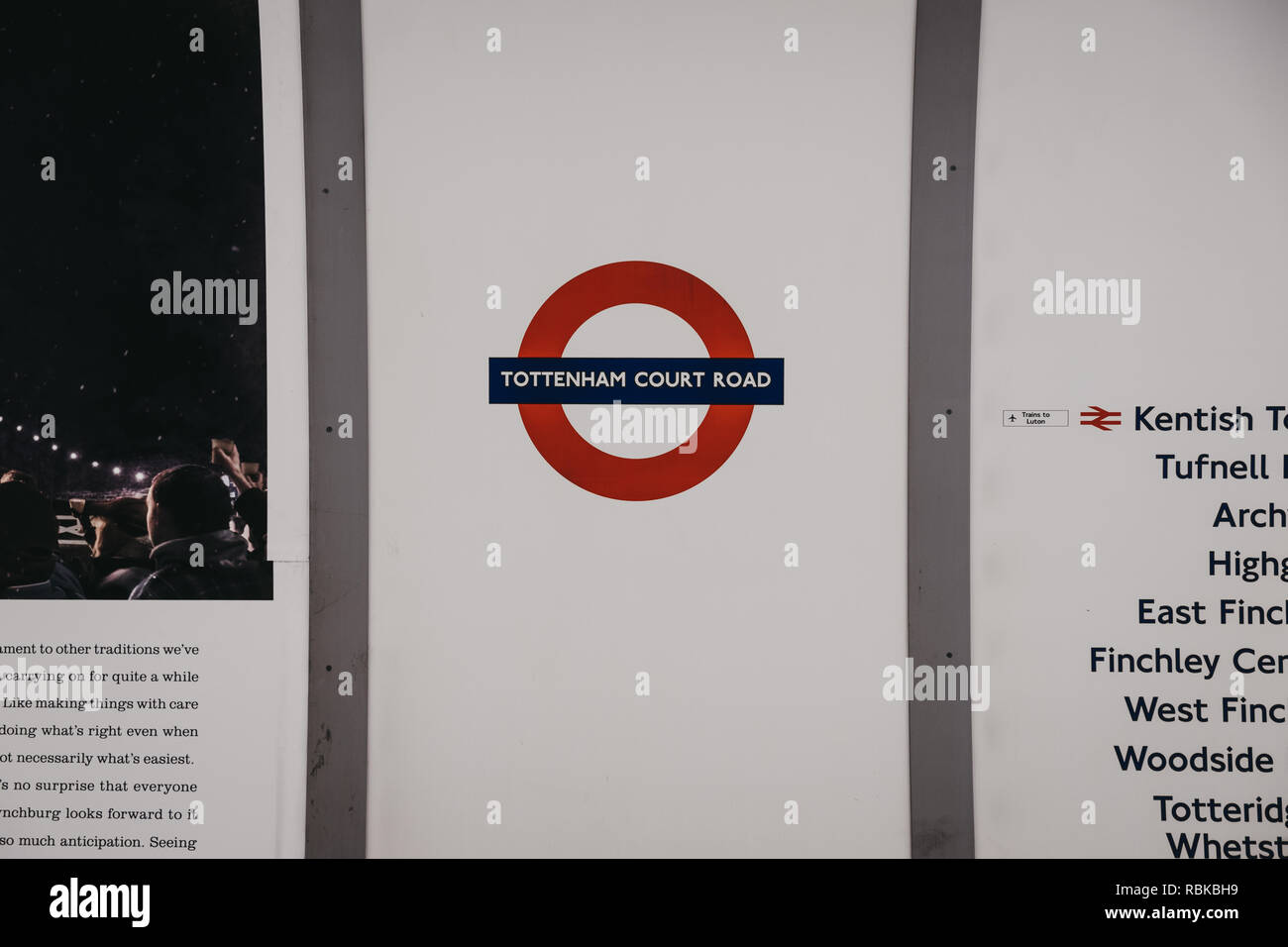 Tottenham court road tube sign sign hi-res stock photography and images ...