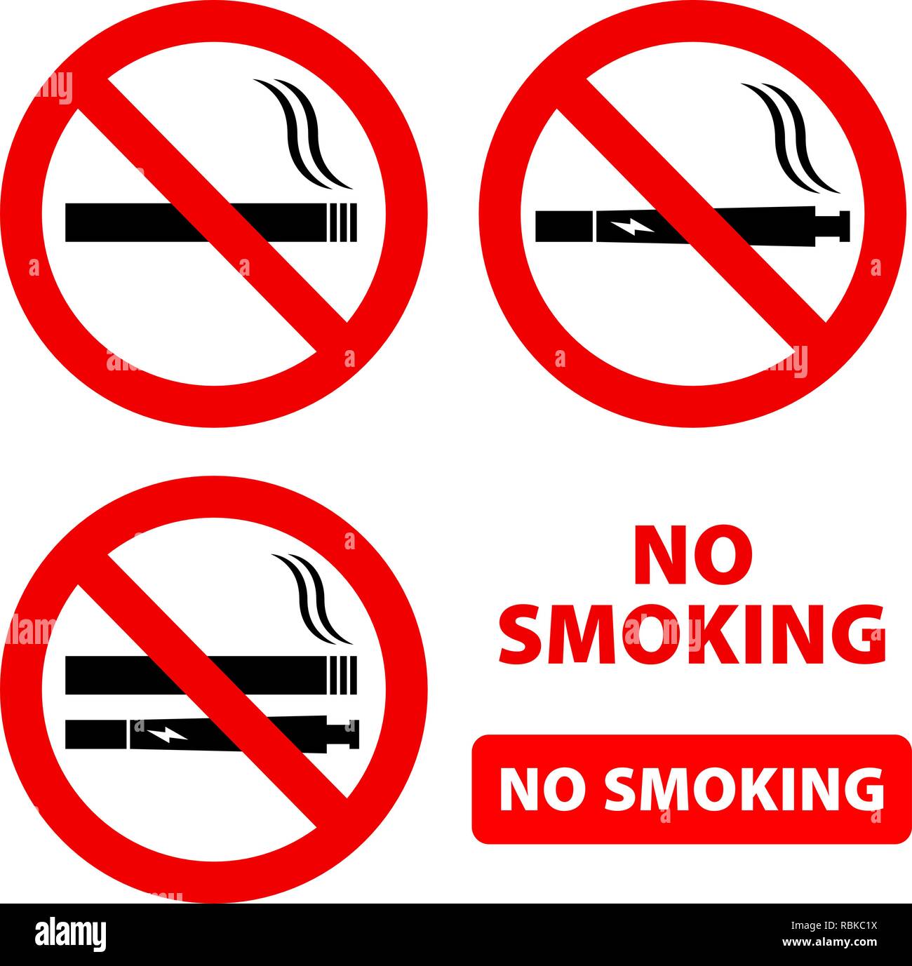 Electronic tobacco cigarette cigar Stock Vector Images - Alamy