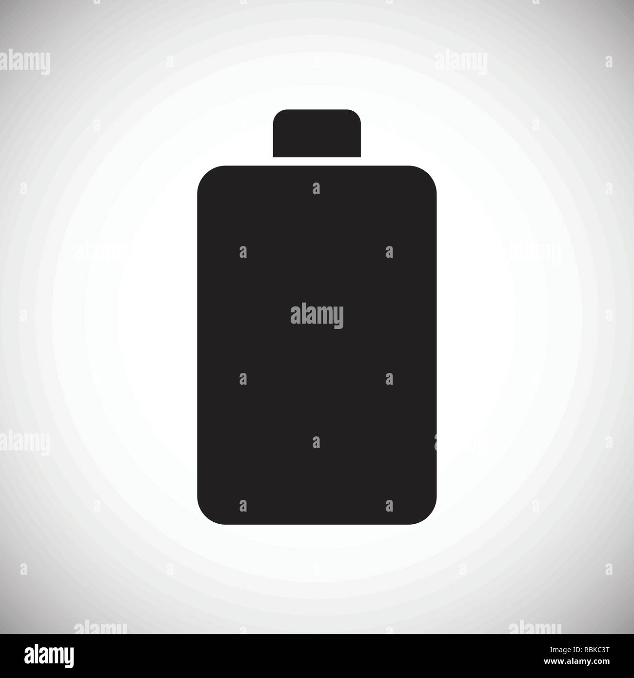 Battery icon on white background for graphic and web design, Modern ...